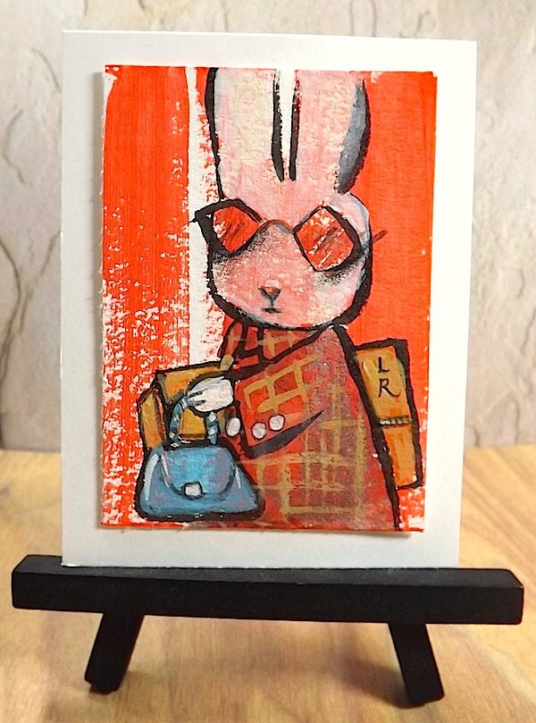 Bunny Shop ACEO Original Art One of A Kind - Etsy
