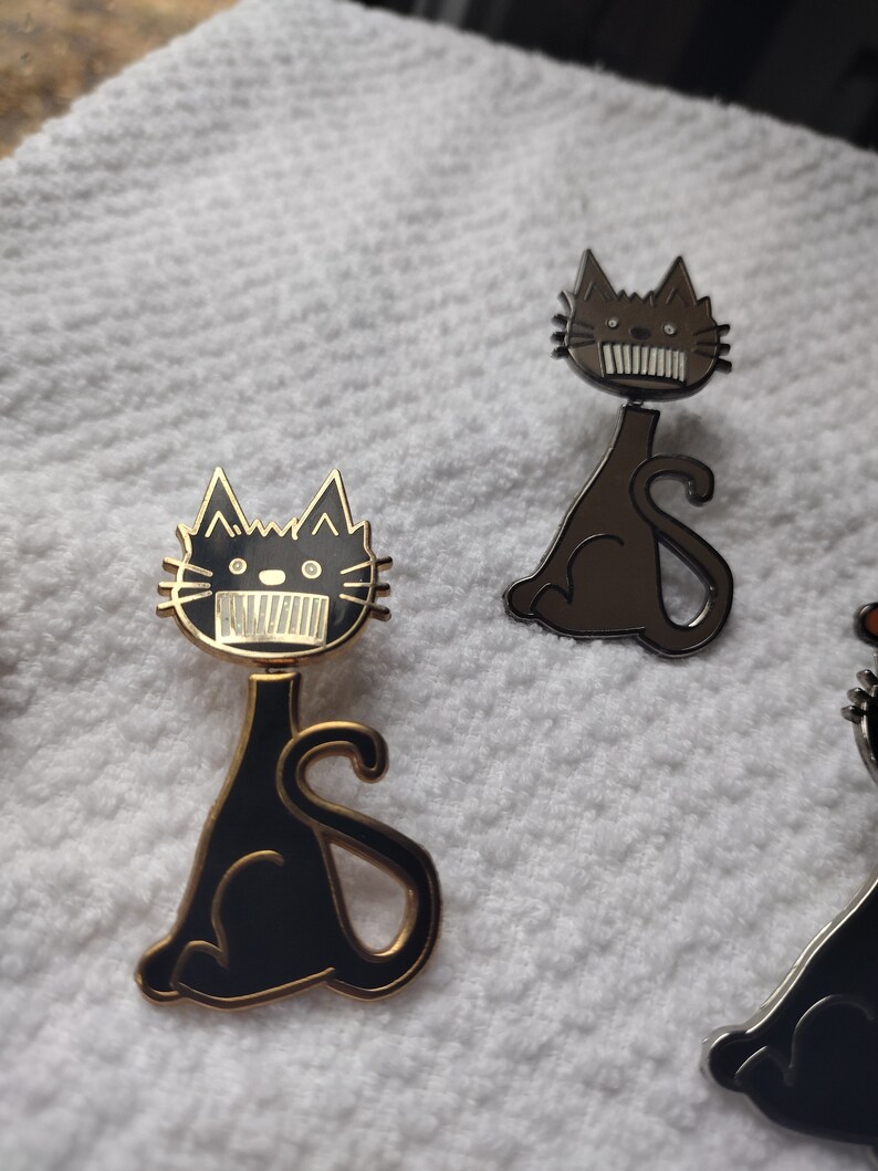 Rare Collectable Ween Boognish Fanart Kitty Hatpin Moving Bobble Pin - Etsy