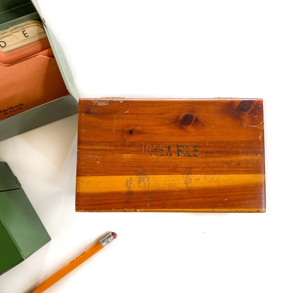 Index Card Holder - Etsy