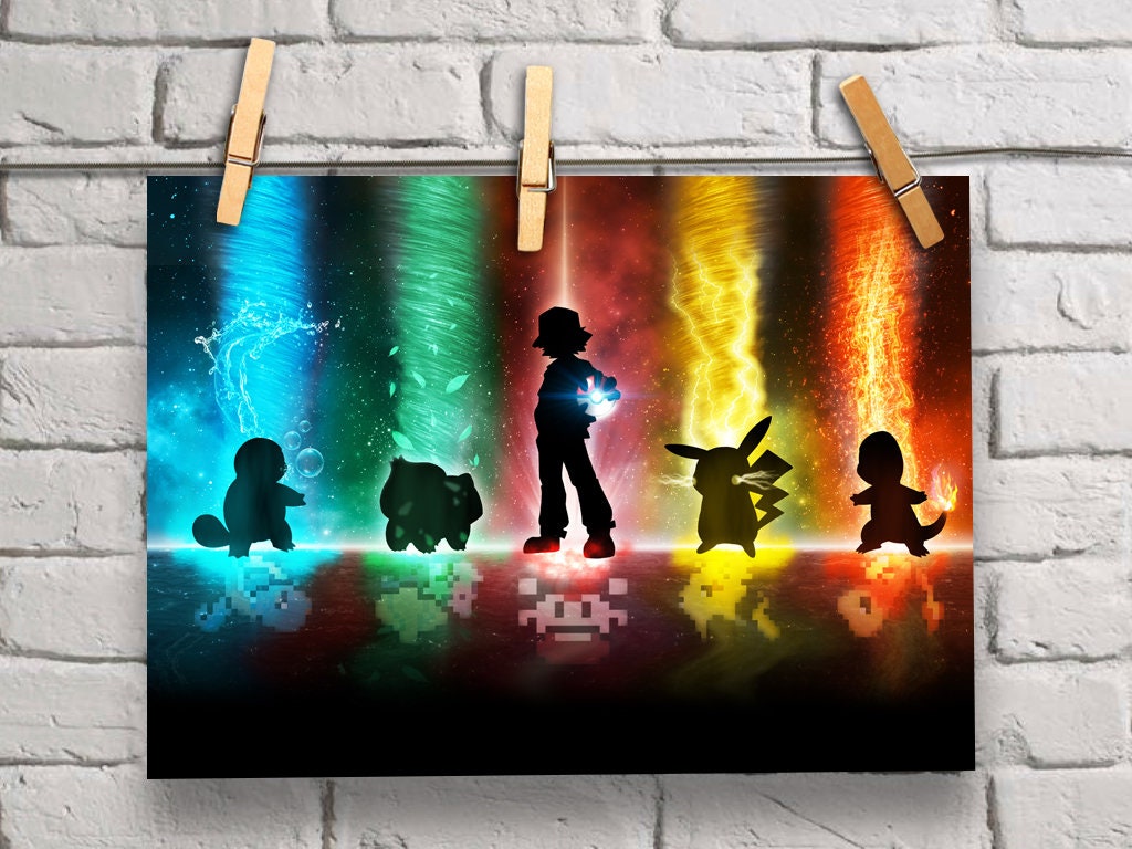 Kanto Starters [DIGITAL FILE] - Etsy