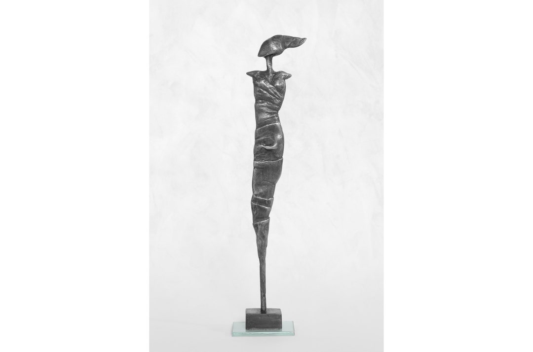 Ice Queen, Sculpture of Woman, Small Metal Sculpture, Figure, Statue of ...