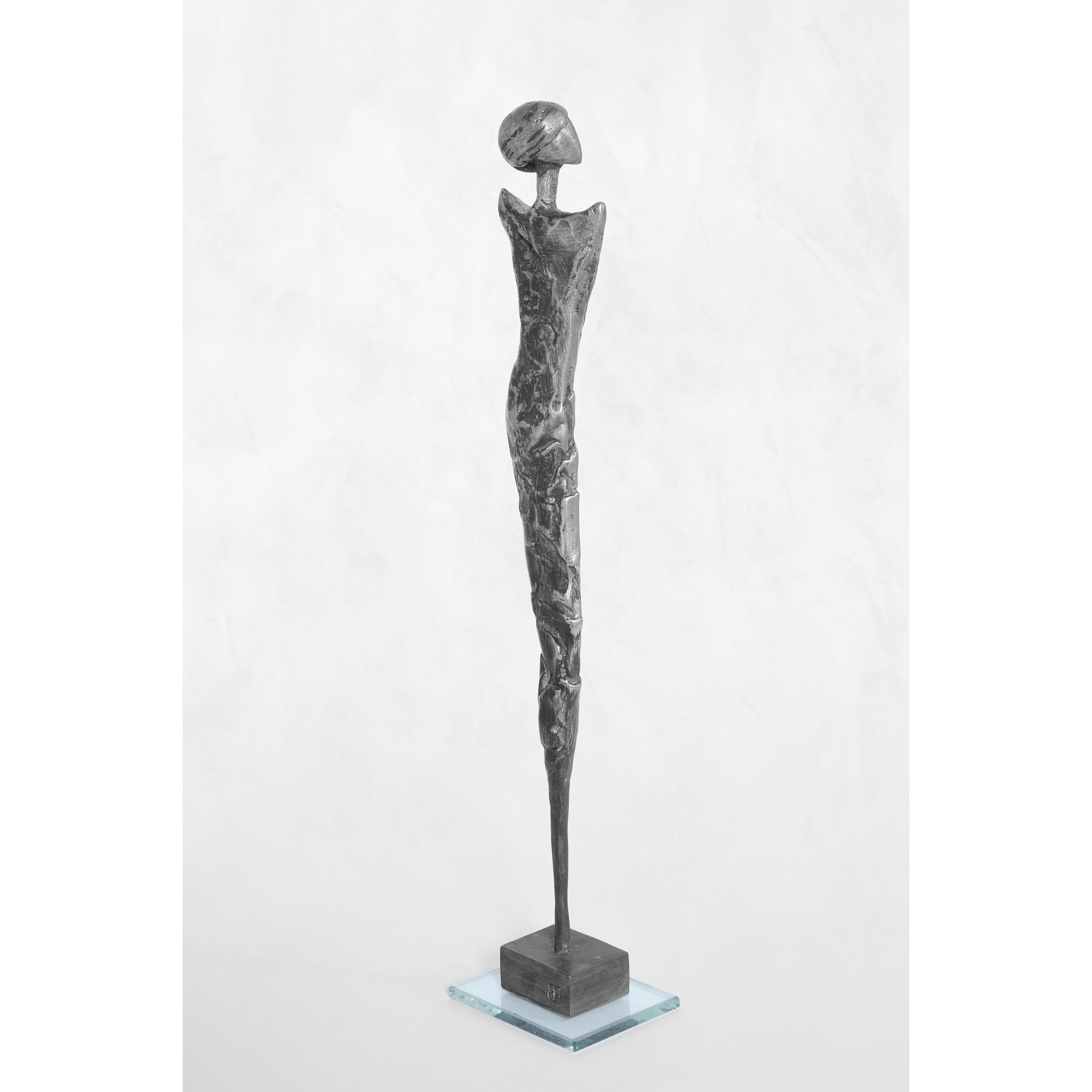 Sculpture of Angel, Small Metal Sculpture, Figure, Statue of Girl ...