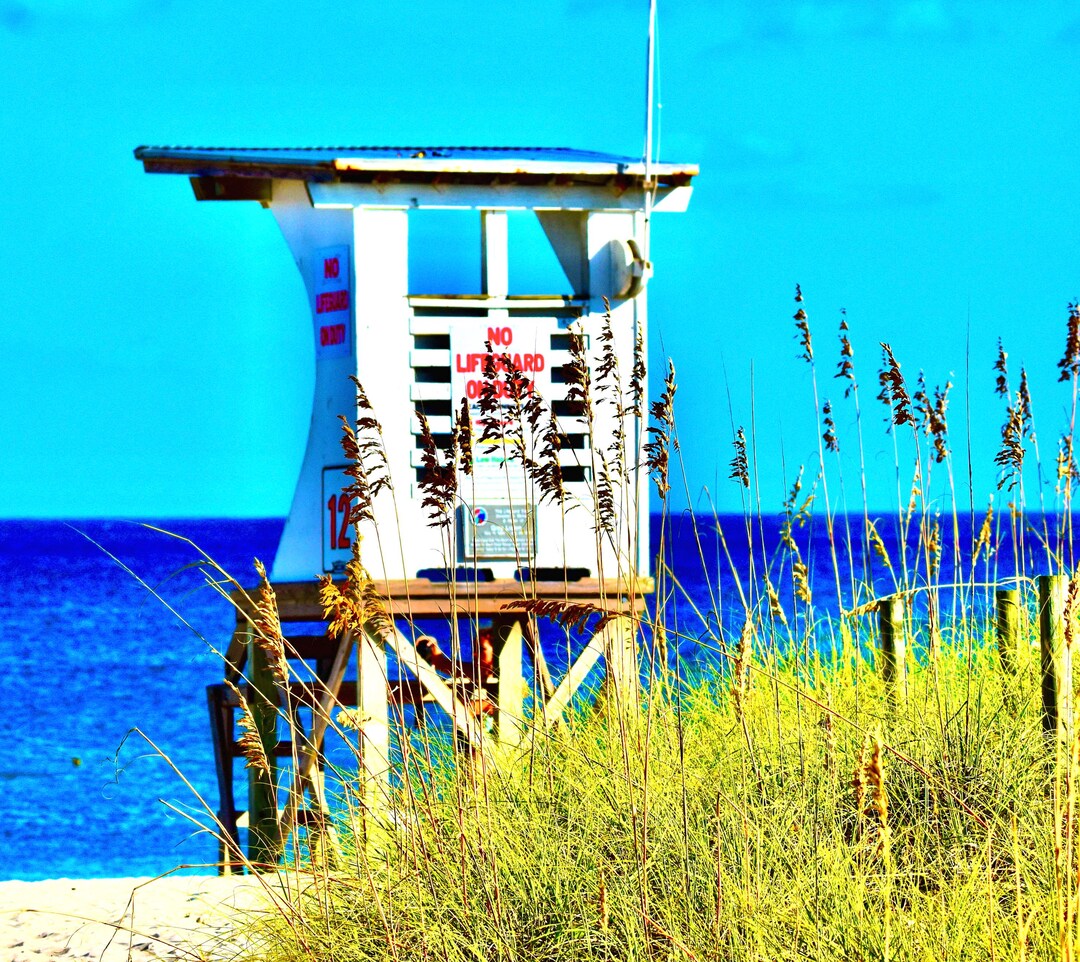 Tower 12 Lifeguard Stand. Wrightsville Beach, NC. Metal Photo Art. - Etsy