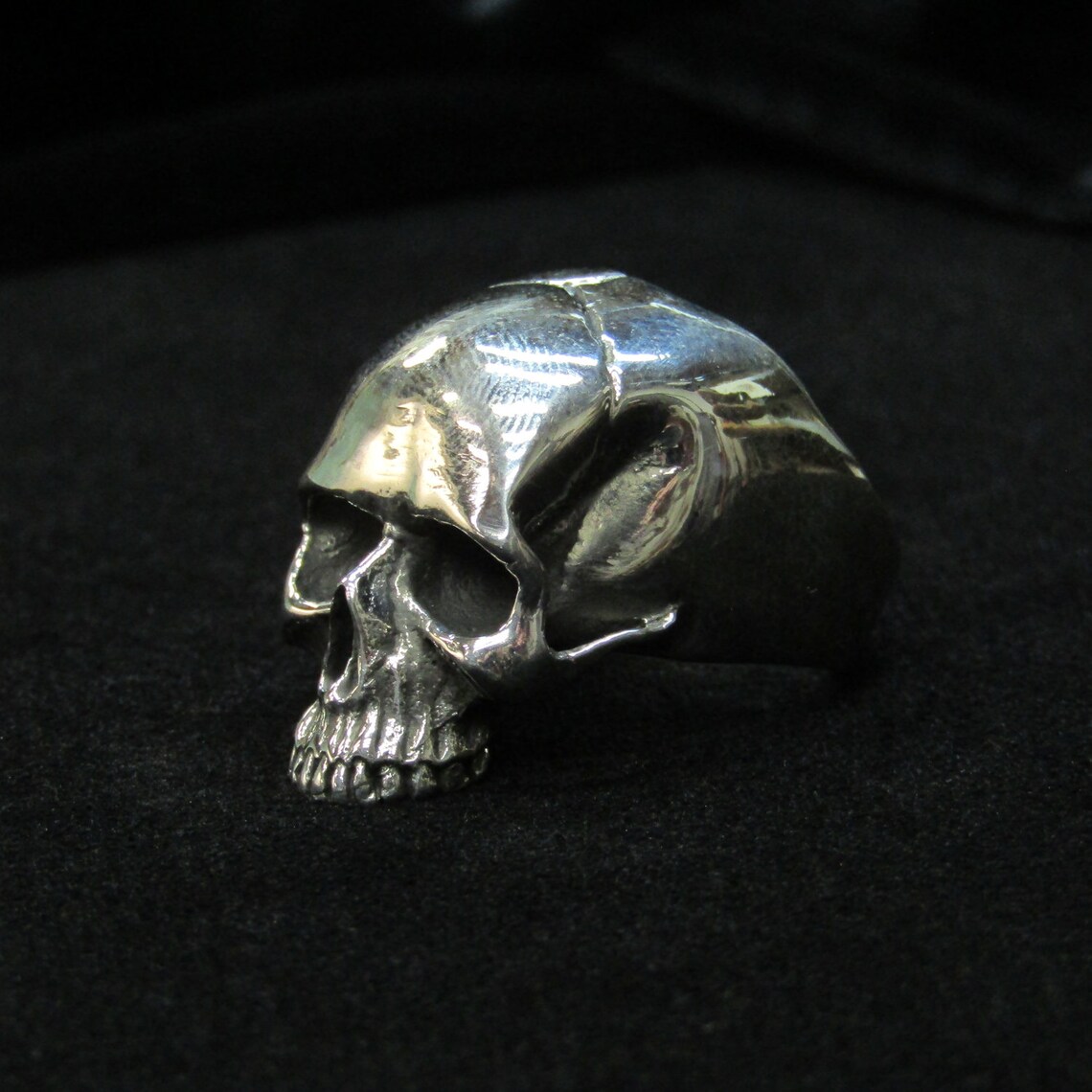 Skull Ring Sterling Silver Finish | Etsy