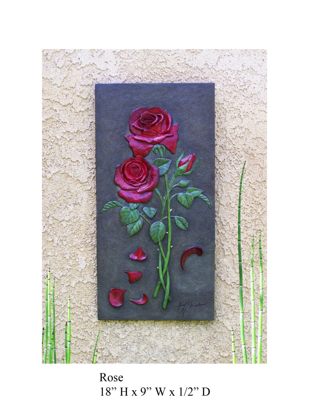 Rose Bas Relief Wall Sculpture. - Etsy
