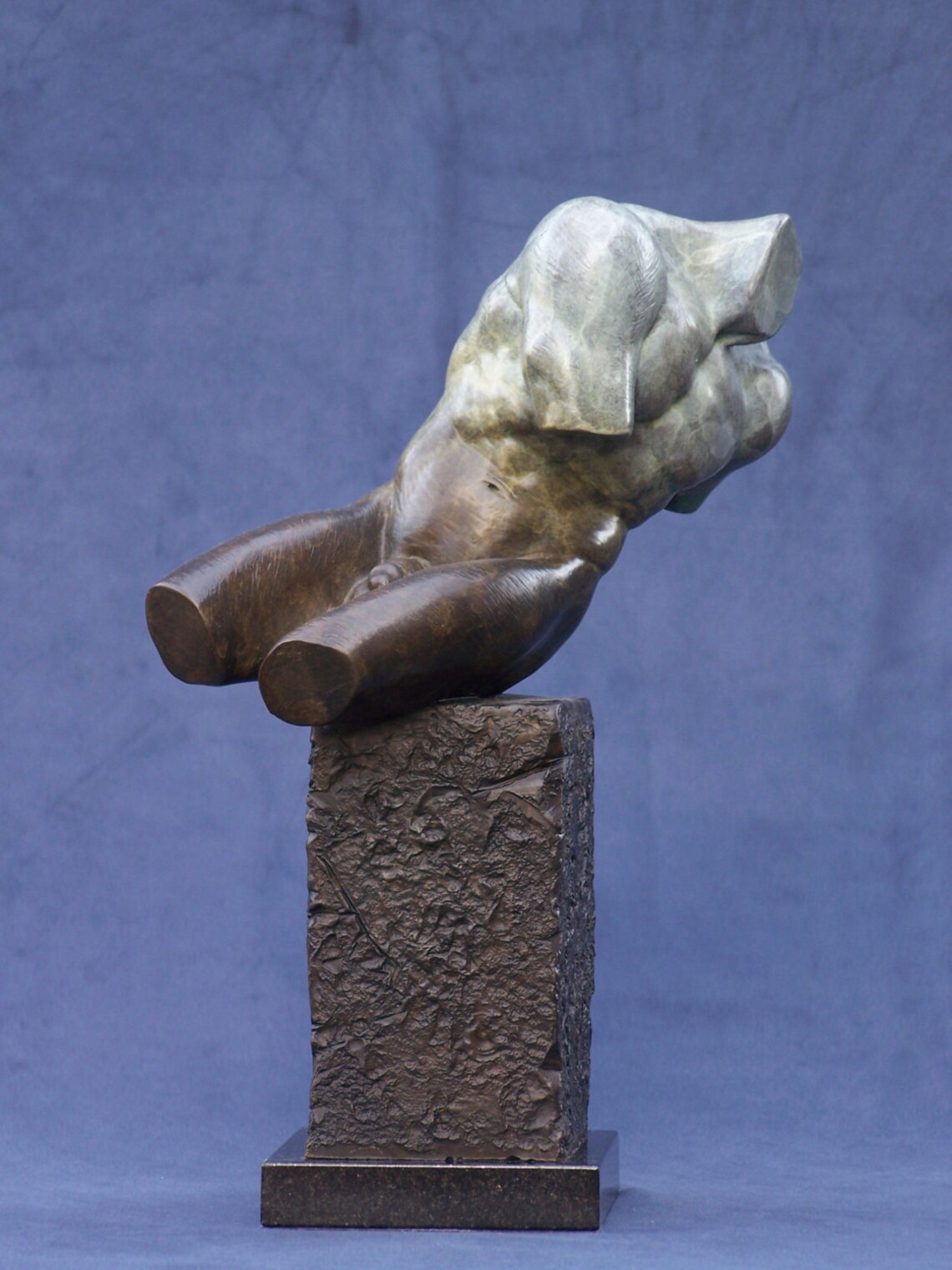 Male Torso Fragment Sculpture. Cast Bronze. | Etsy