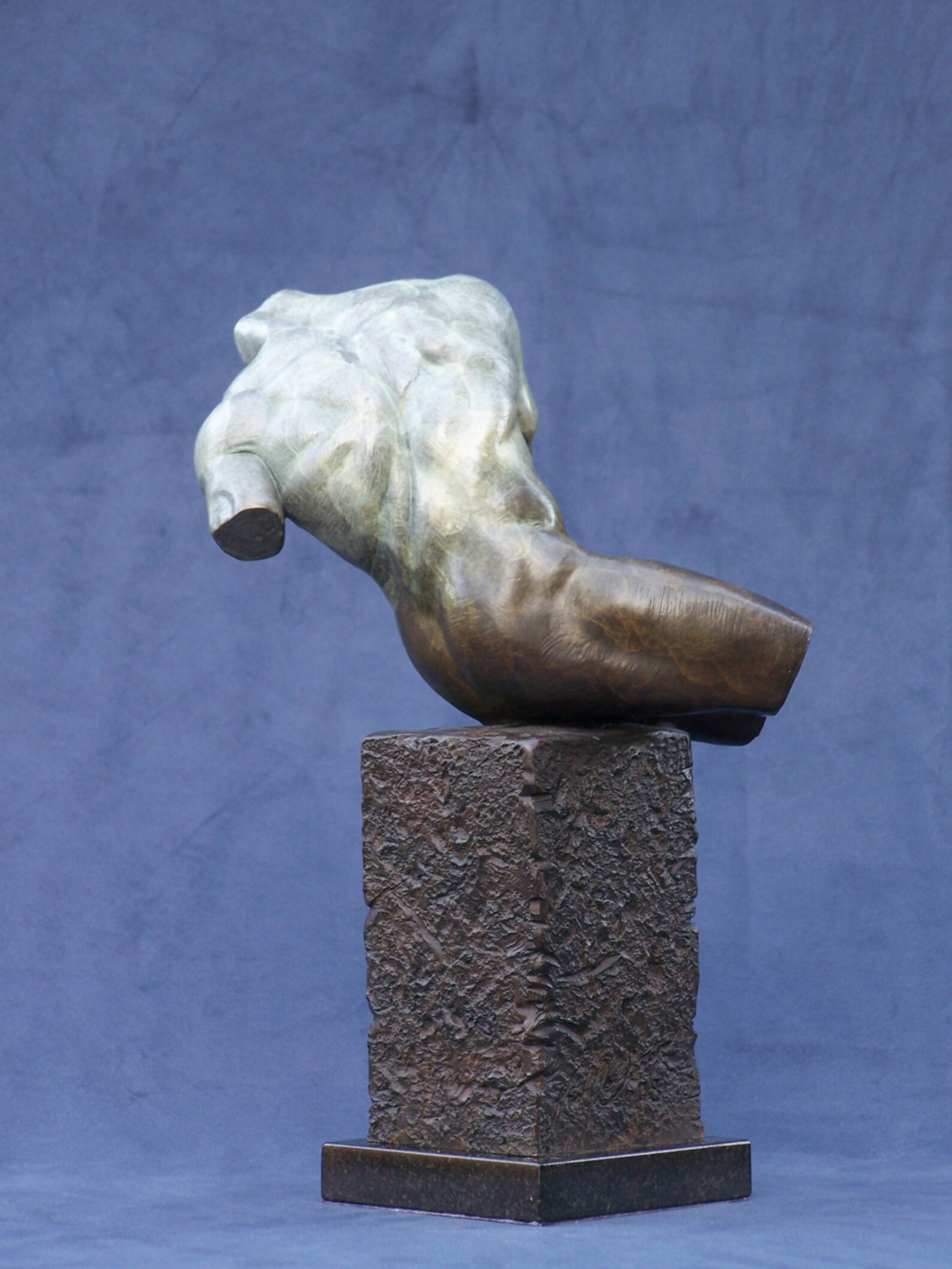 Male Torso Fragment Sculpture. Cast Bronze. | Etsy