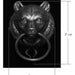 Bear Door Knocker With Ball Ring Cast Bronze With a Rubbed - Etsy