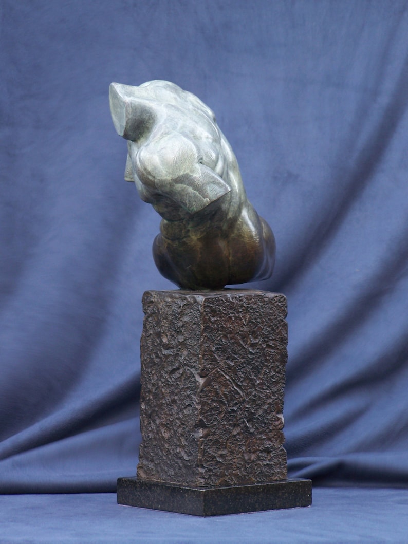 Male Torso Fragment Sculpture. Cast Bronze. | Etsy