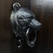 Bear Door Knocker With Ball Ring Cast Bronze With a Rubbed - Etsy