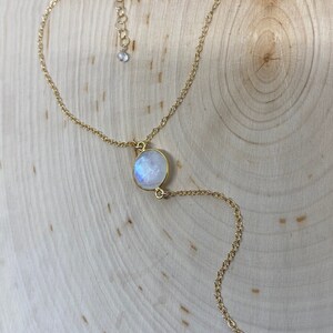 Rainbow Moonstone Foot Chain Moonstone Anklet Sterling Silver or Gold Filled Body Chain ...