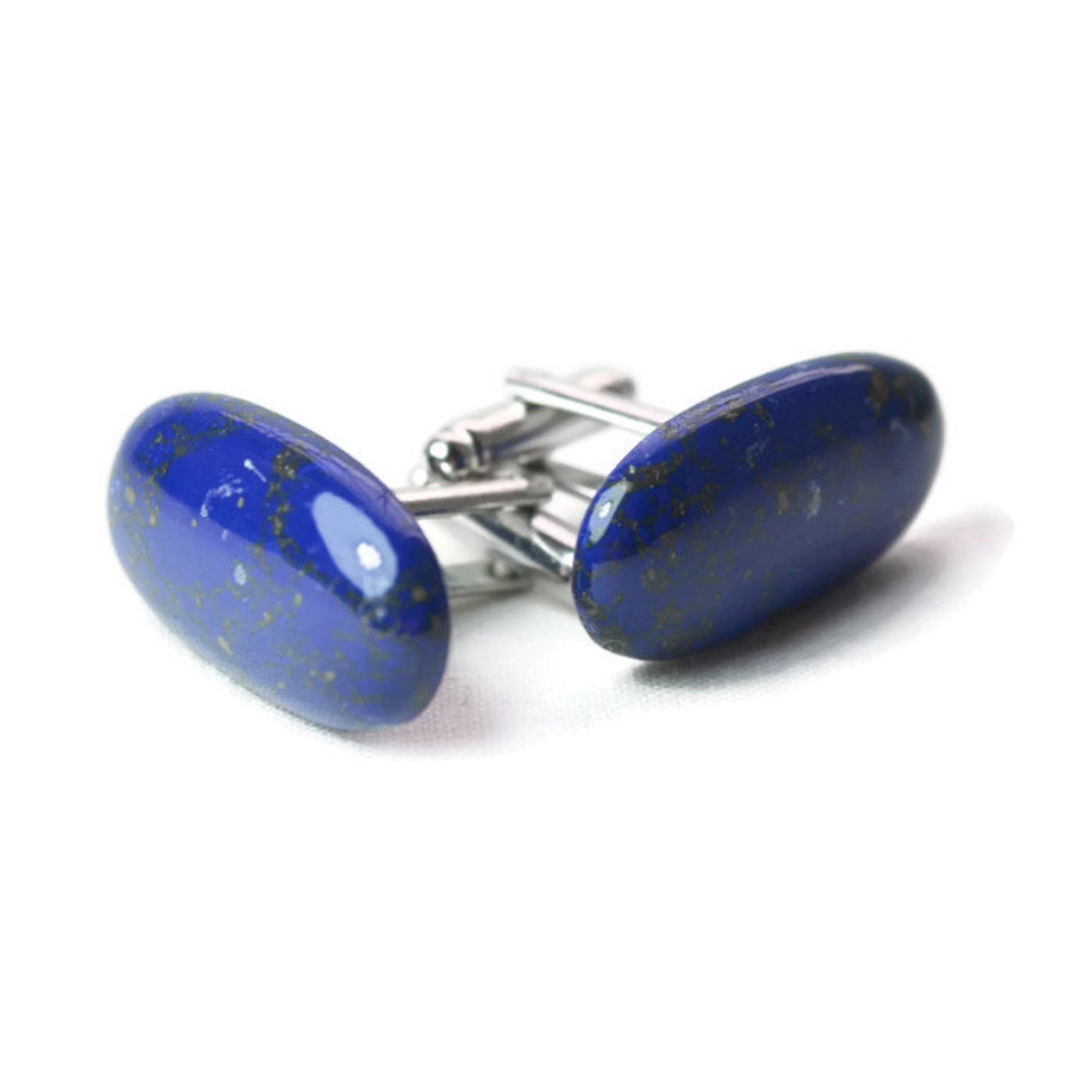 Lapis Lazuli Cuff Link, FREE SHIPPING, Gift Box Included, Grooms ...