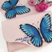 Blue Butterfly Purse,butterfly Clutch,bridesmaid Butterfly,painted ...