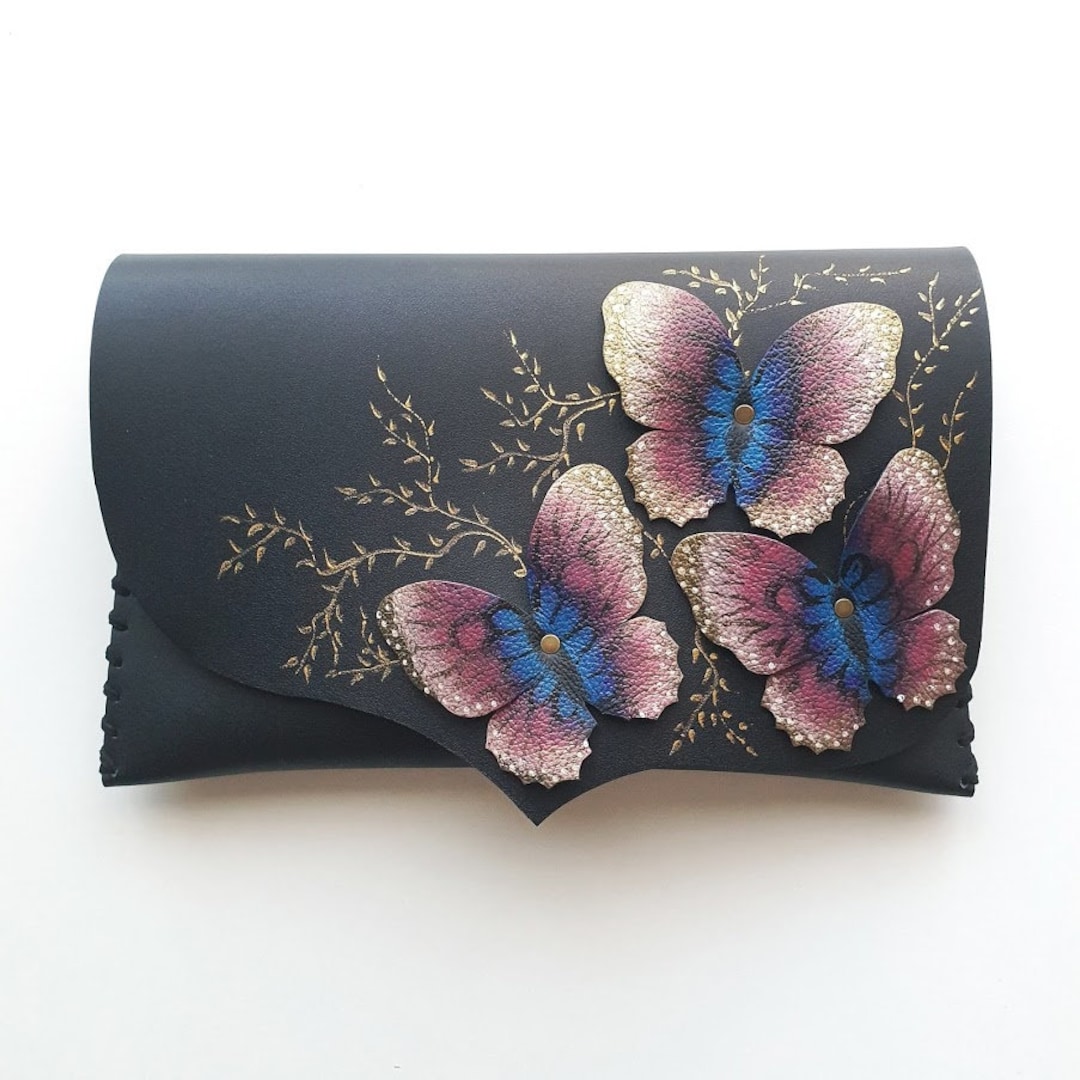 Painted Butterflies Bag,butterflies Gift,anniversary Gift,best Gift for ...