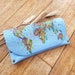 World Map Leather Wallet , Cash Envelope Wallet , World Map Gift ...