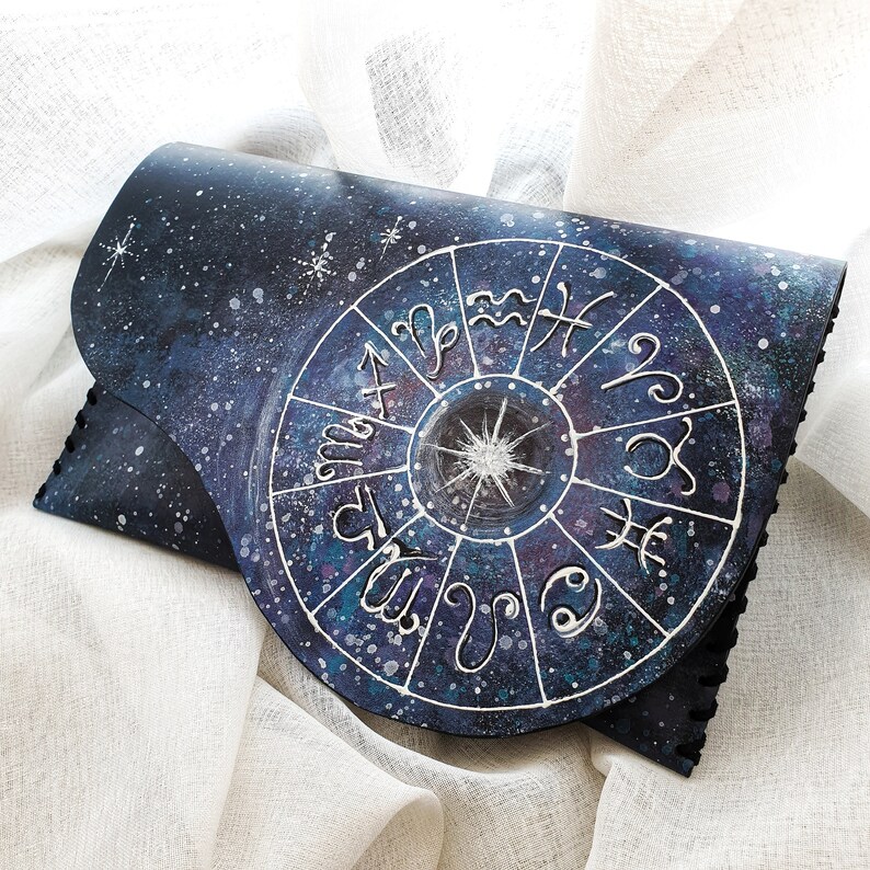 Zodiac Sign Astrology Personalized Leather Purse - Etsy