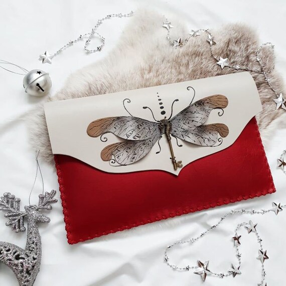 Dragonfly Handbag Painted Dragonfly Bag Christmas Gift Best | Etsy