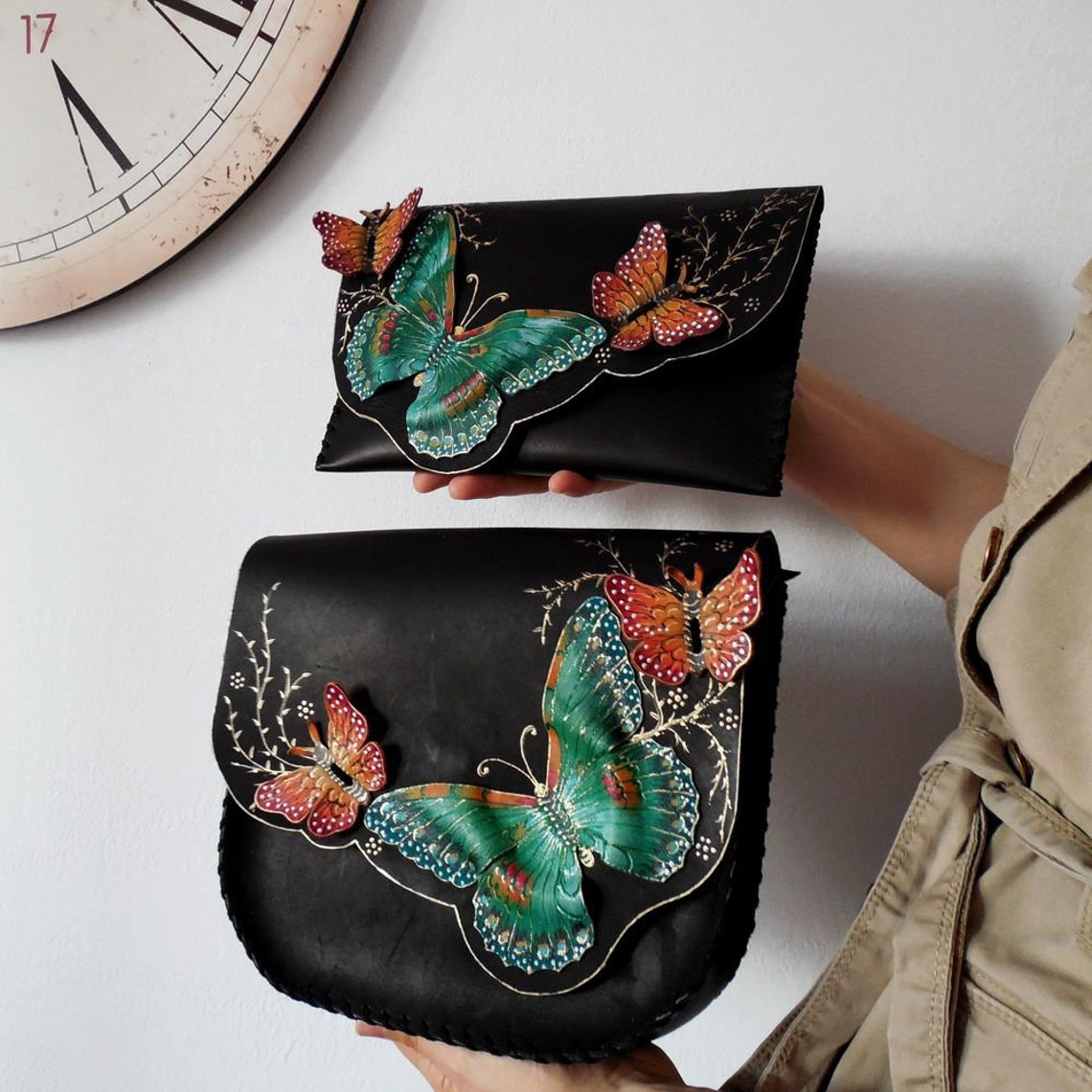 Unique Butterfly Baggreen Butterfly Baganniversary | Etsy