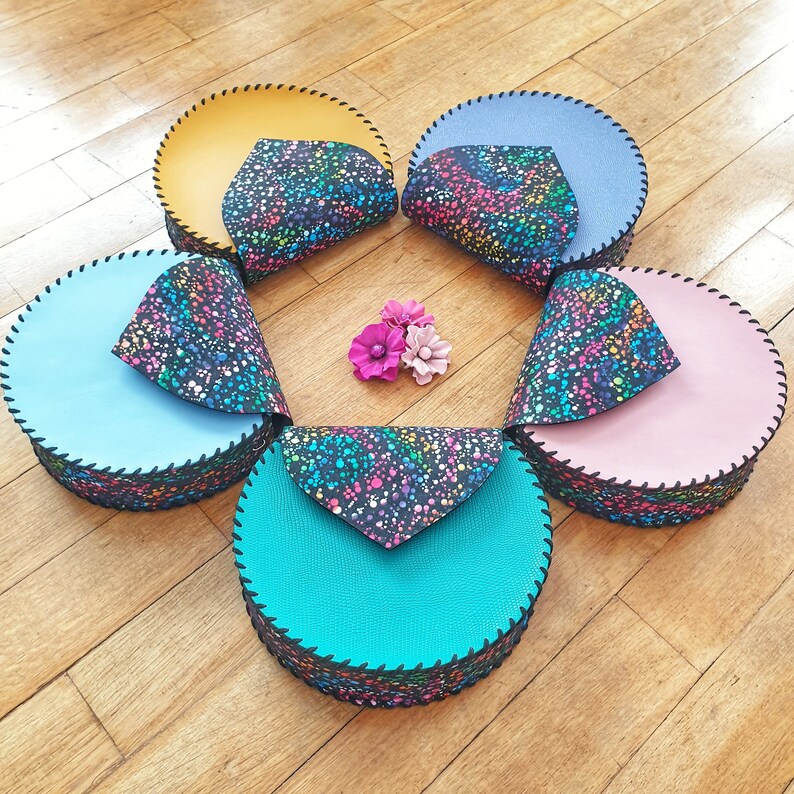 Circle Colorful Bag Round Bag Circle Purse Round Purse - Etsy