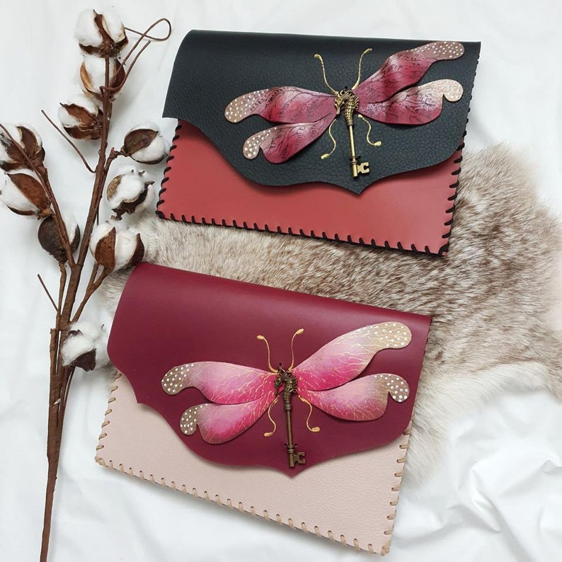 Dragonfly Handbag Painted Dragonfly Bag Christmas Gift Best | Etsy