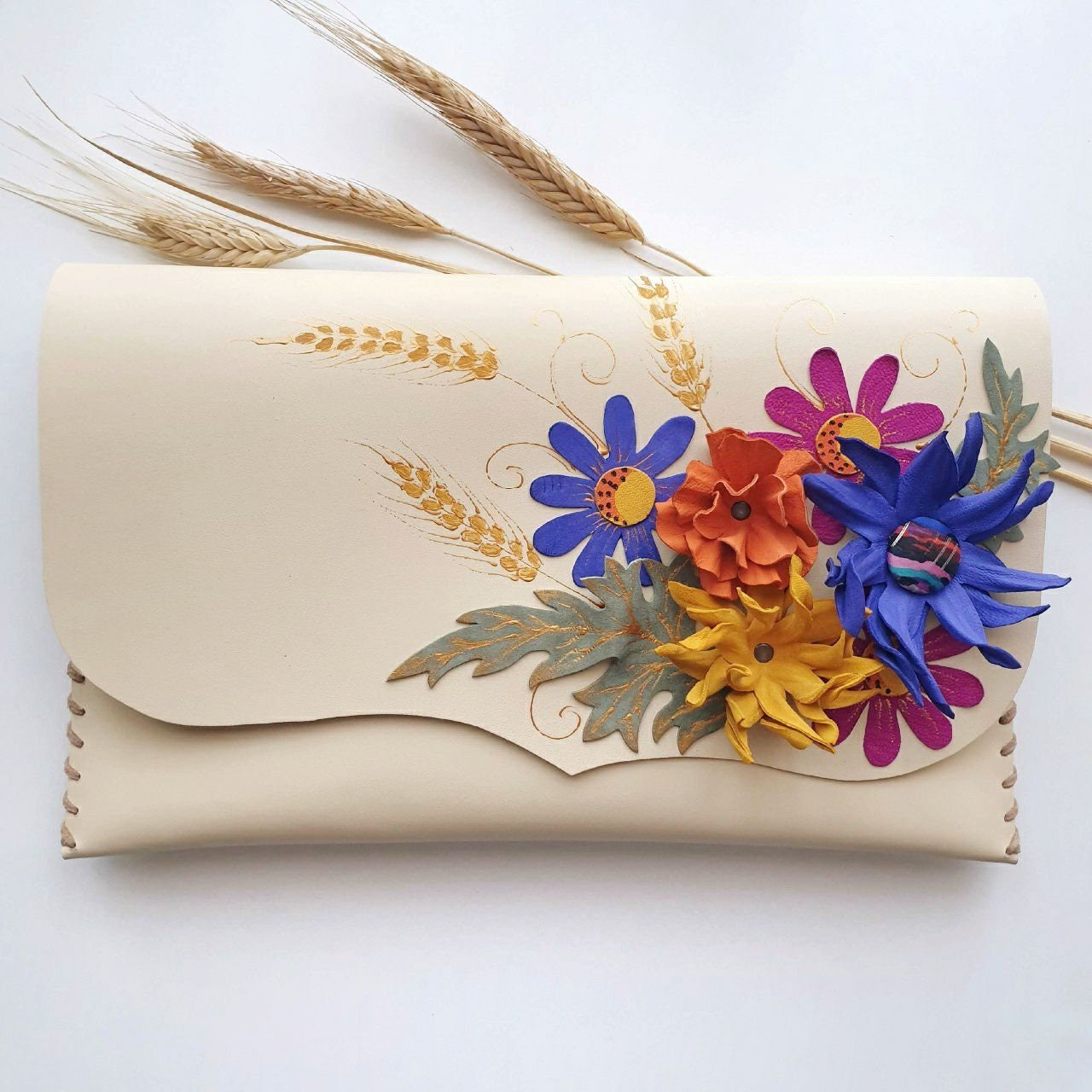 Colorful clutch Summer floral bag Floral clutch limited | Etsy