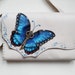 Morpho Butterfly Bag Blue Butterfly Bag Painted Butterfly Purse ...