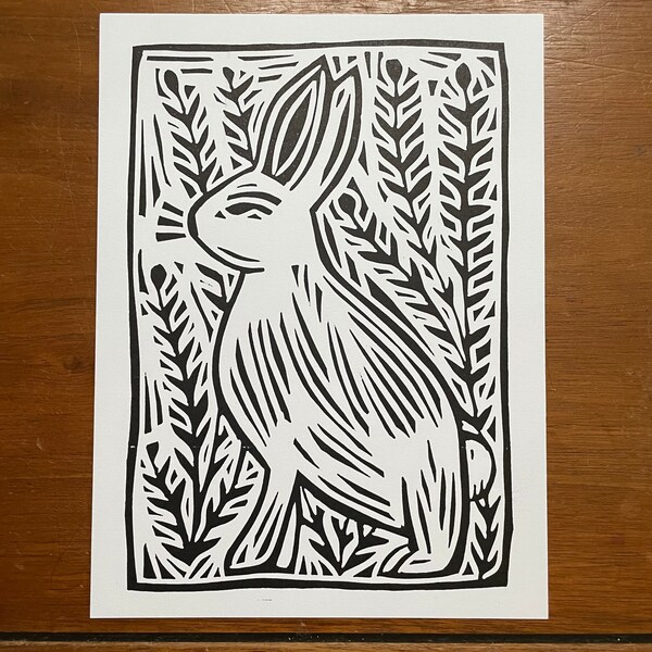 Linocut Print - Etsy