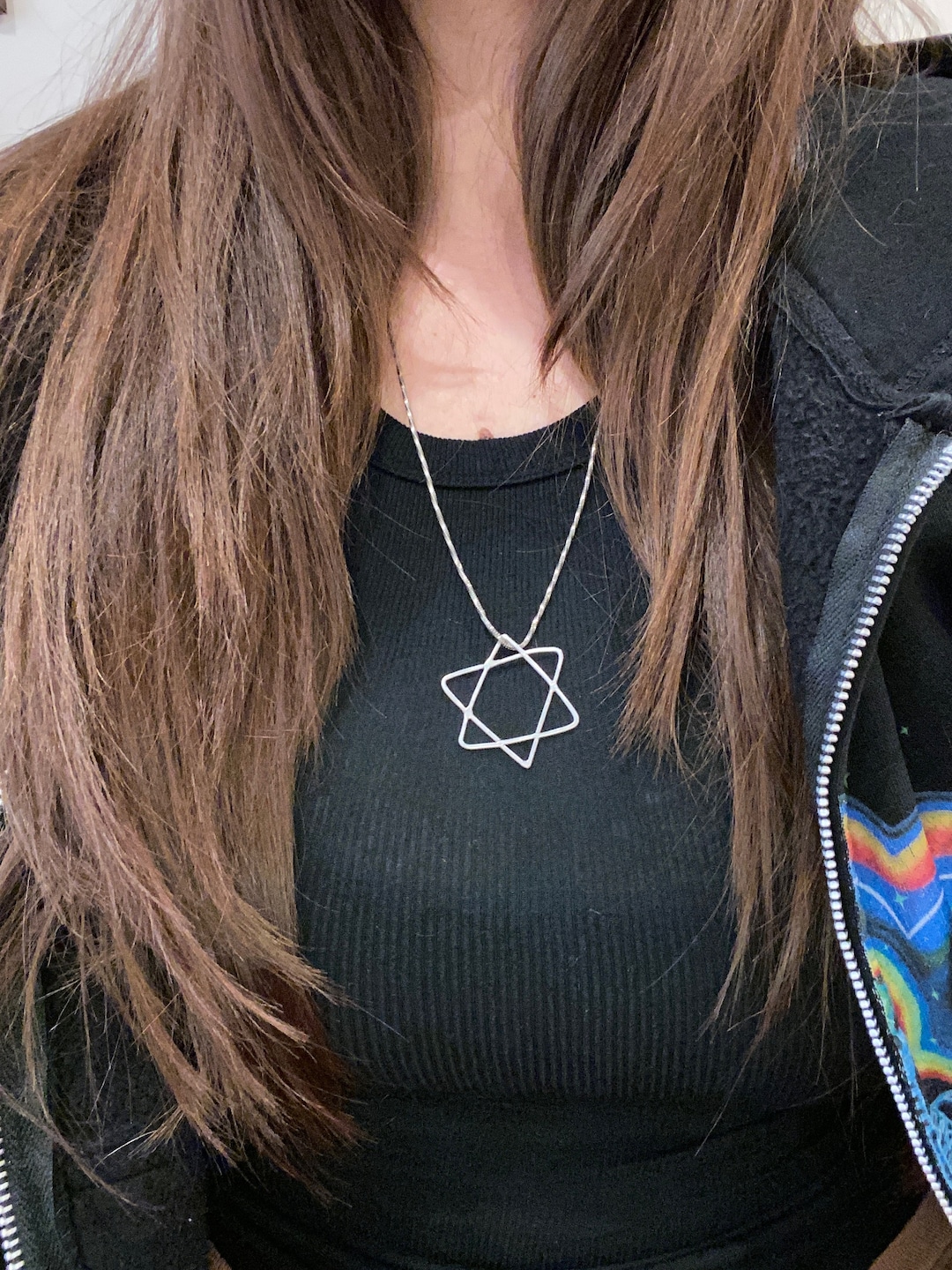 Large Artsy Star of David Sterling Silver - Etsy