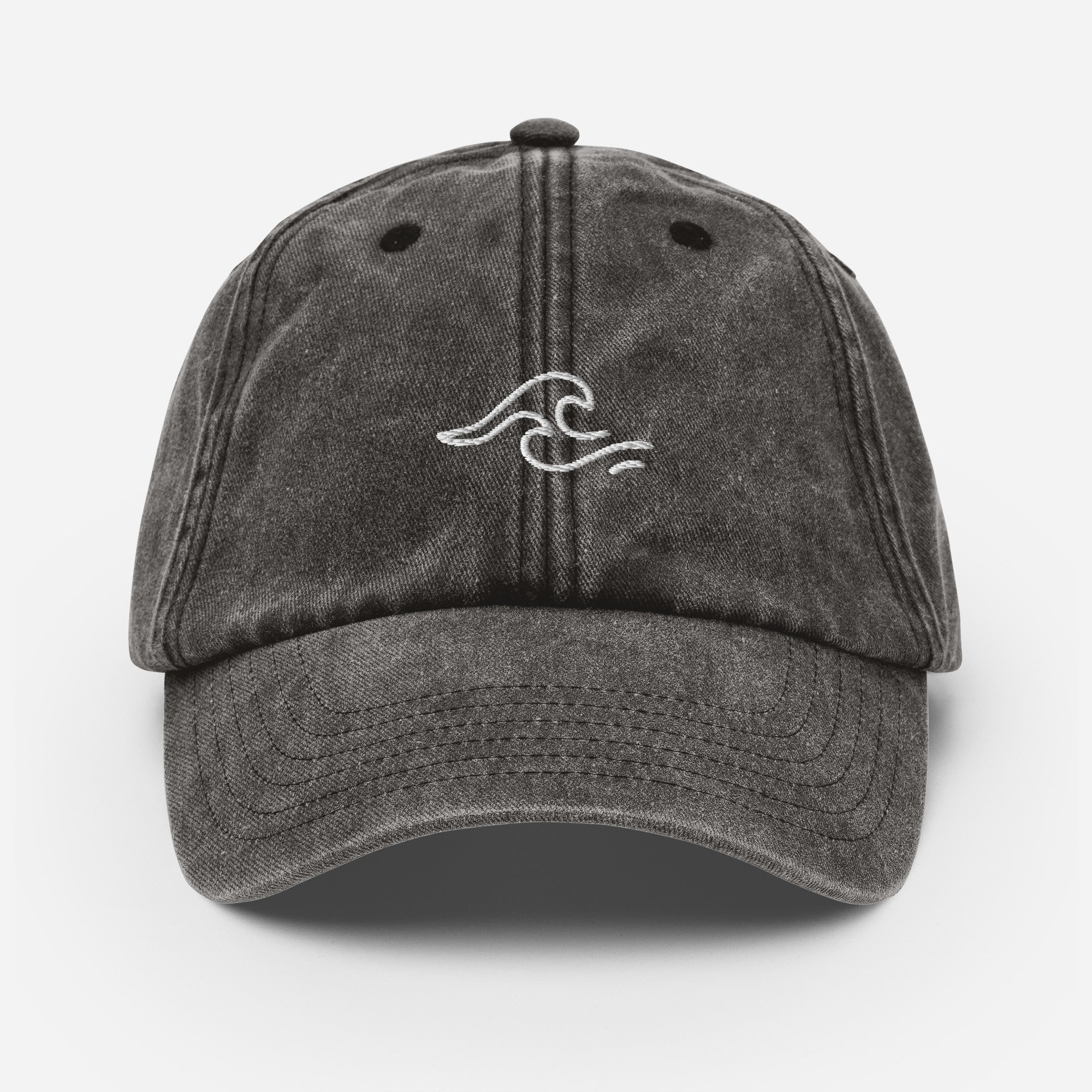 Denim Dad Hat Summer Beach Wave Vintage Hat Faded Denim Jean Baseball ...