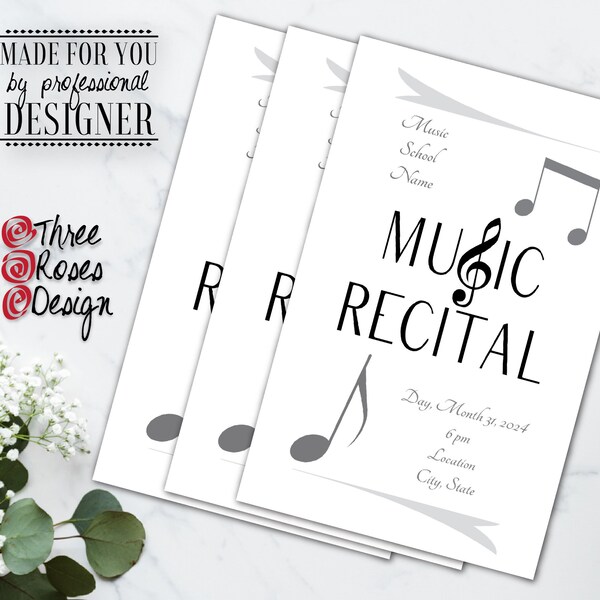 Recital Program - Etsy