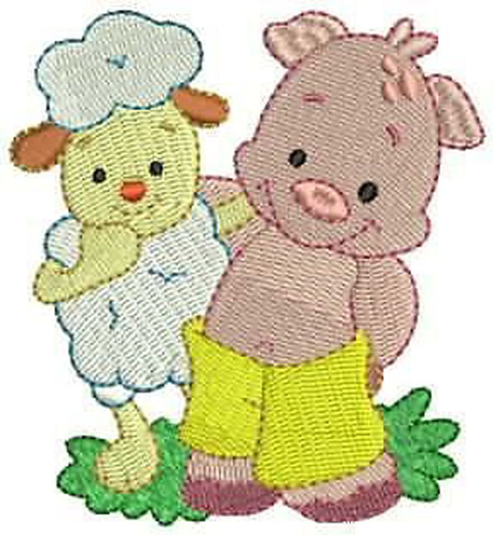 Machine Embroidery Design Set Farm Animals1 10 Designs | Etsy