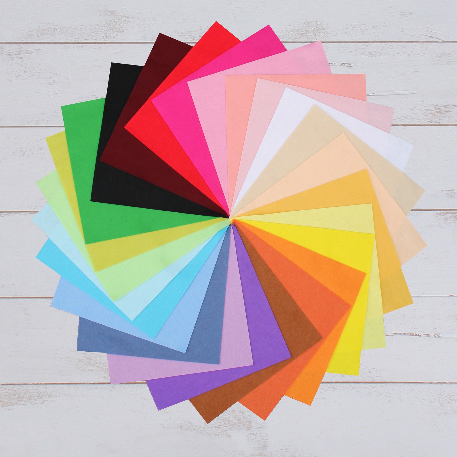 Premium Felt Sheets 25 Color Variety Pack Big 12 X - Etsy