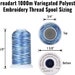 Multicolor Polyester Thread - 25 Variegated Colors Available ...