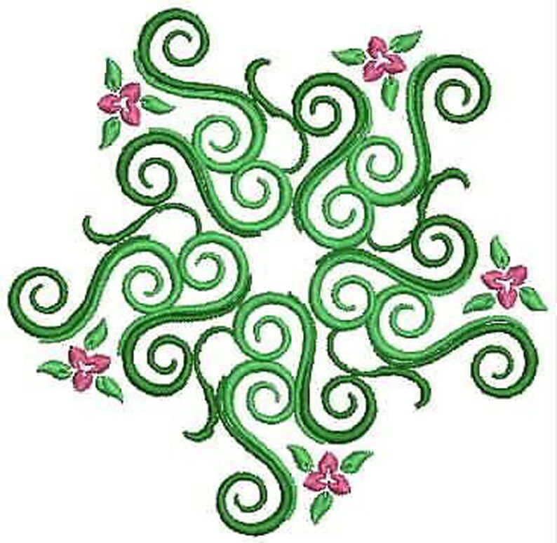 Machine Embroidery Design Set - Ornamental Circles - 10 Designs - 9 ...