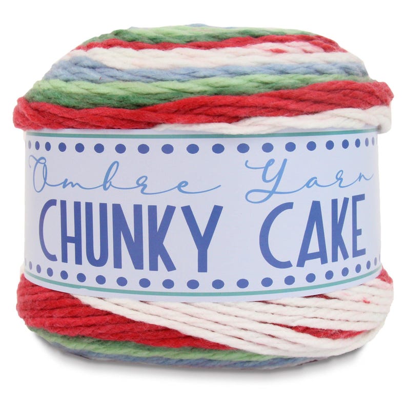 Ombre Yarn - Big Chunky Yarn Cake - Holiday Shades , 300g (316 Yards ...