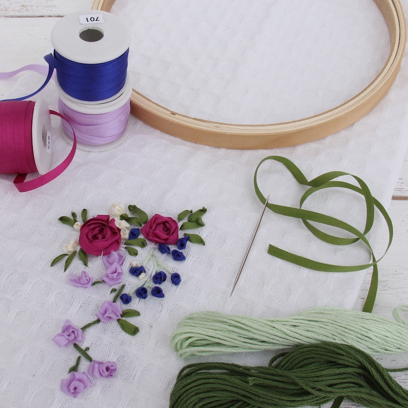 Silk Ribbon 100% Silk in 2mm 4mm and 7mm Widths 50 Colors | Etsy