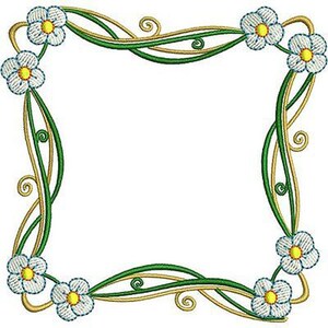 Machine Embroidery Design Set - Decorative Borders - 10 Designs - 9 ...