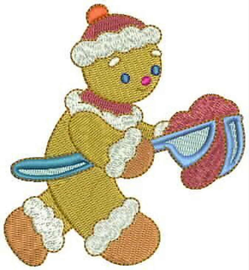 Machine Embroidery Design Set Gingerbread Men1 10 - Etsy