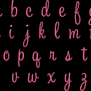 Sweetheart Font Machine Embroidery Design Set - Script Cursive Alphabet ...