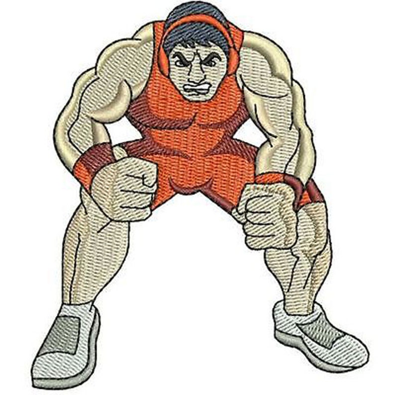 Machine Embroidery Design Set Wrestling3 12 Designs 9 - Etsy