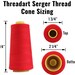Four Big Cones of Serger Overlock Sewing Thread 50 Different - Etsy