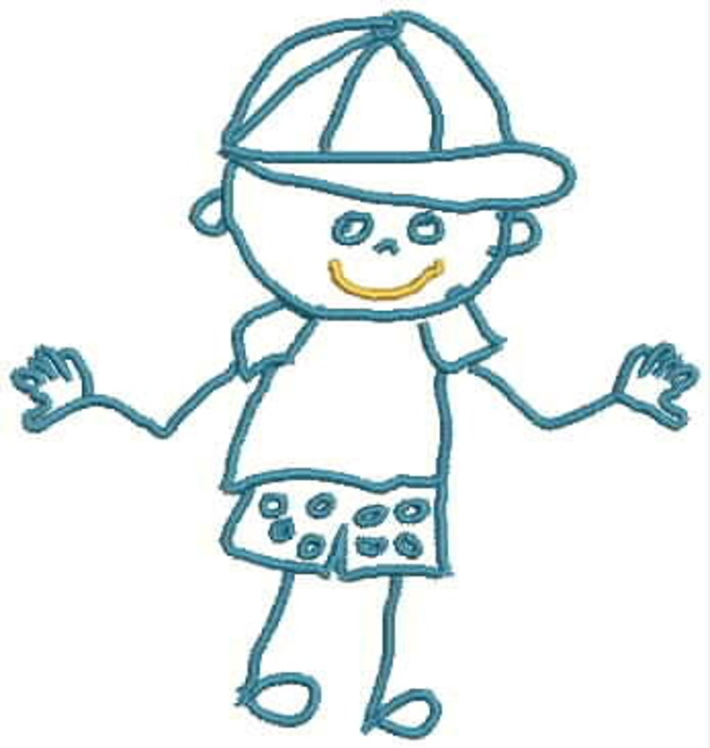 Machine Embroidery Design Set Stick Figures2 22 Designs | Etsy