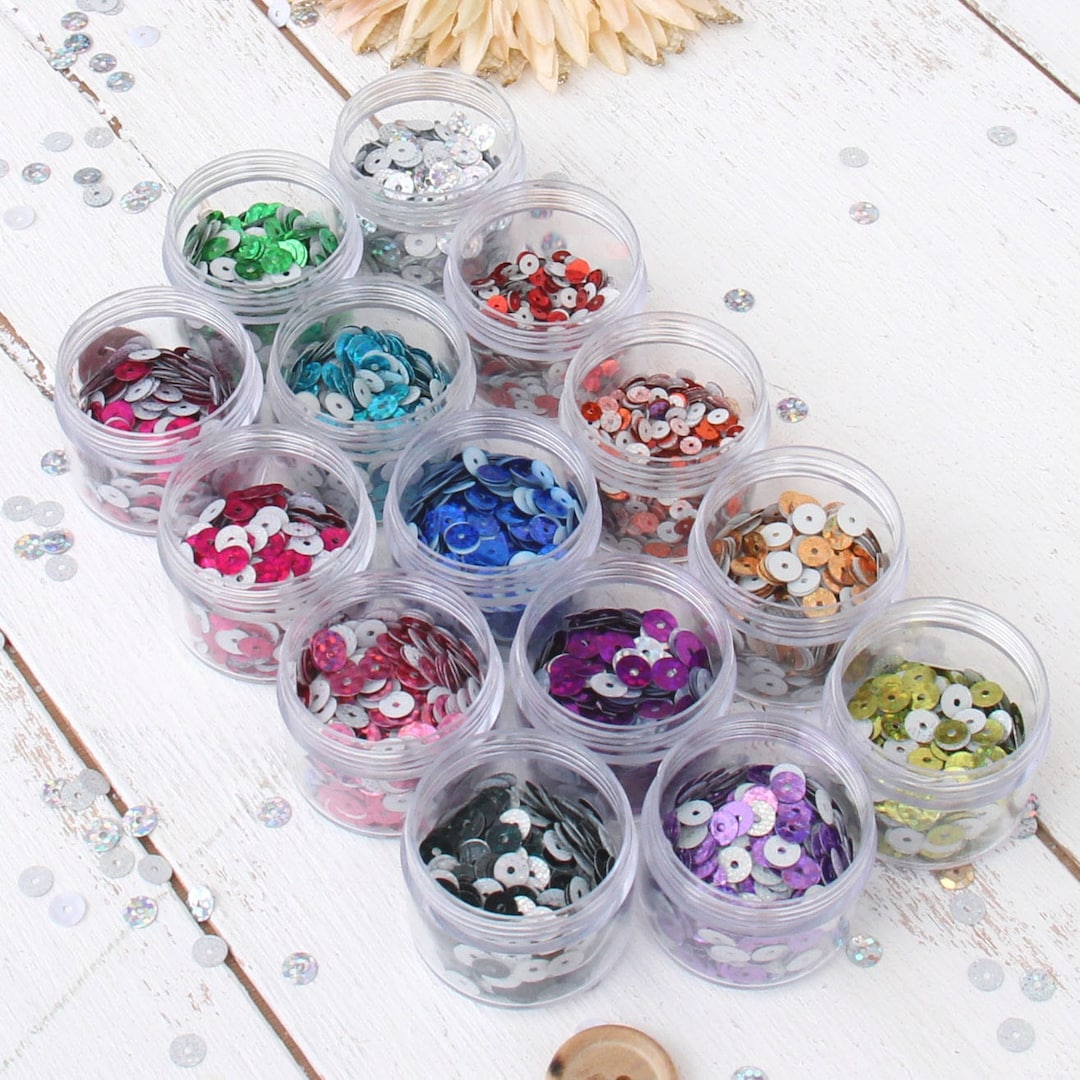 Loose Hot Fix Sequins - 6mm Holographic - 720/pack - Several Color ...