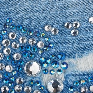 Hot Fix Rhinestones Crystal Set 8 Sizes SS6, SS8, SS10, SS12, SS16 ...