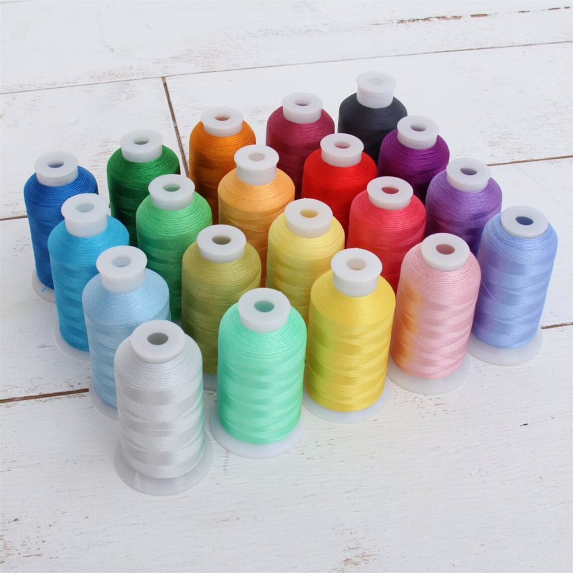 Polyester Machine Embroidery Thread Set 20 Fresh Colors - Etsy