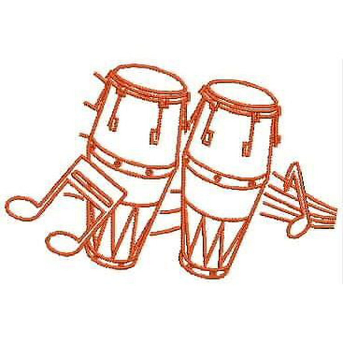 Machine Embroidery Design Set Musical Instruments 10 | Etsy