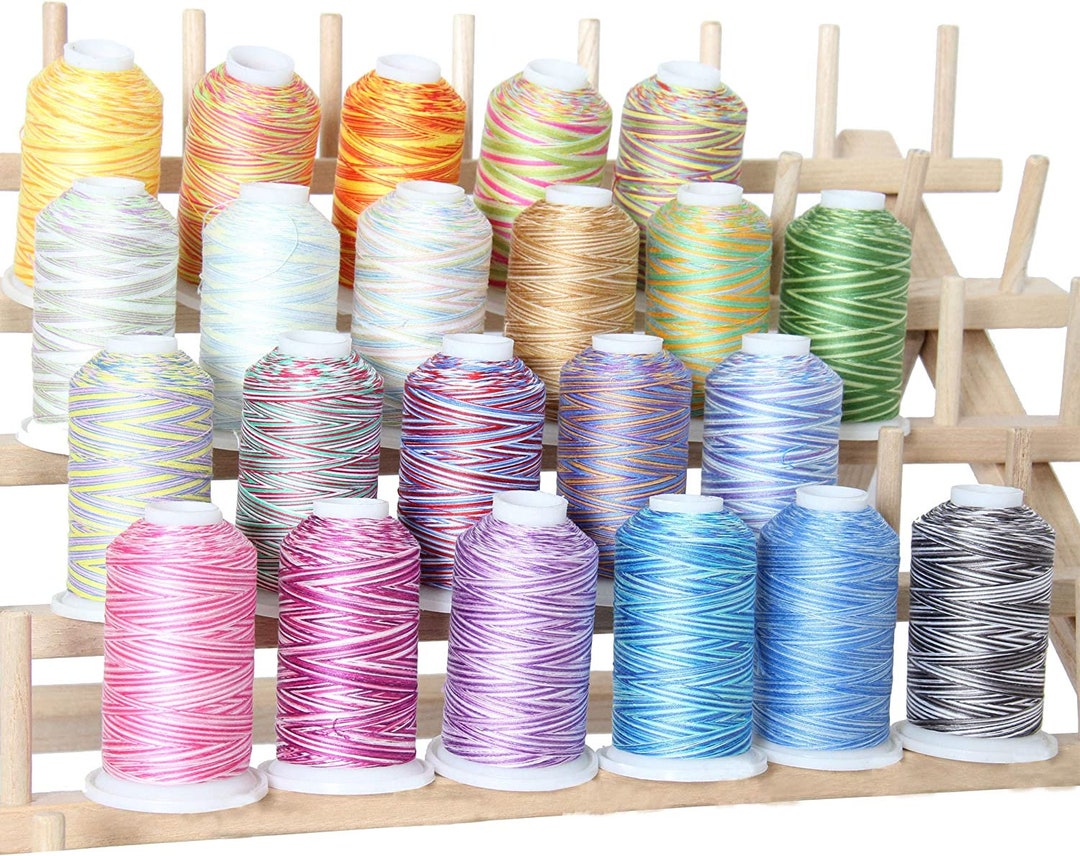 Multicolor Cotton Thread - 22 Variegated Colors Available - Quilting ...