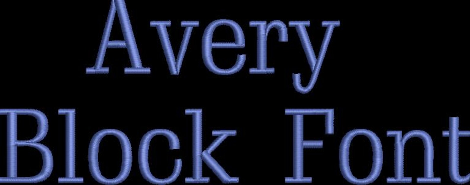 Avery Block Font Machine Embroidery Design Set - Alphabet Letters BX ...