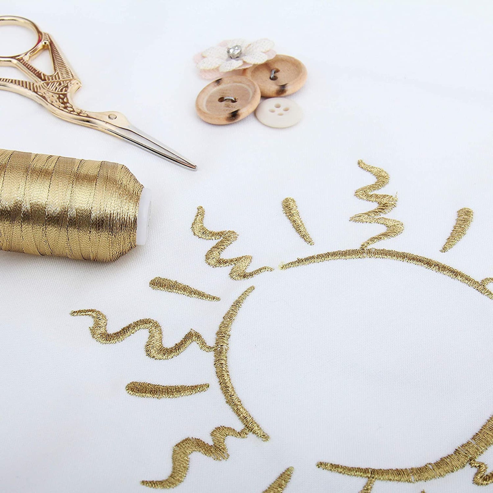 Threadart 8 Cones Metallic Embroidery Thread Set 500 Meter - Etsy