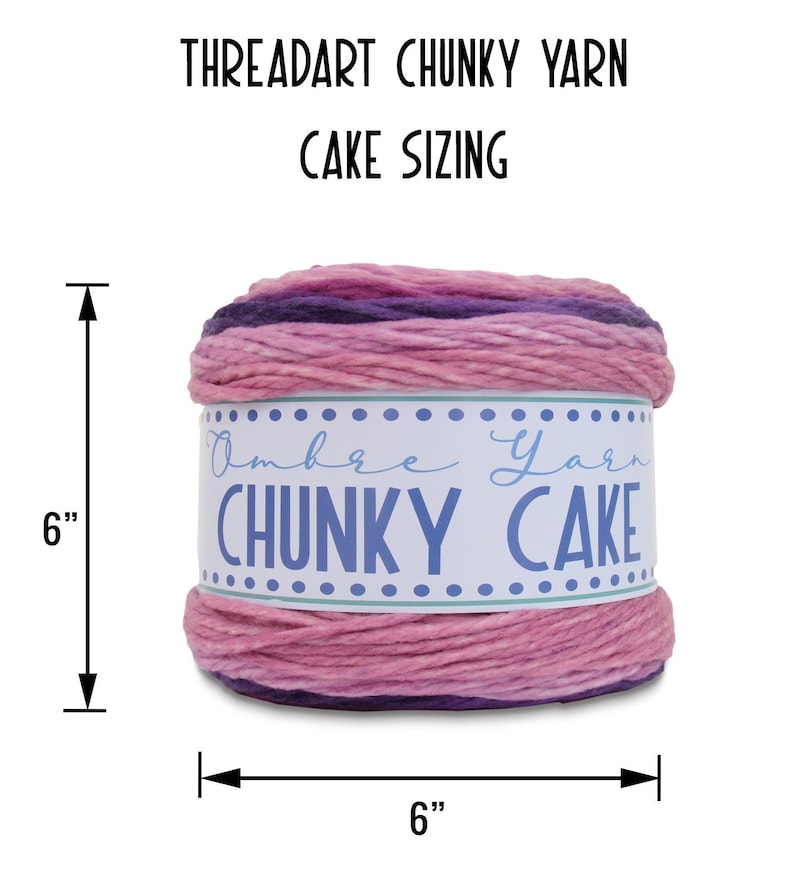Ombre Yarn - Big Chunky Yarn Cake - Desert Sands , 300g (316 Yards ...